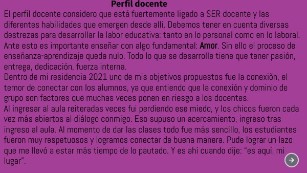 Perfil docente by Tamagno, Melina | Genially