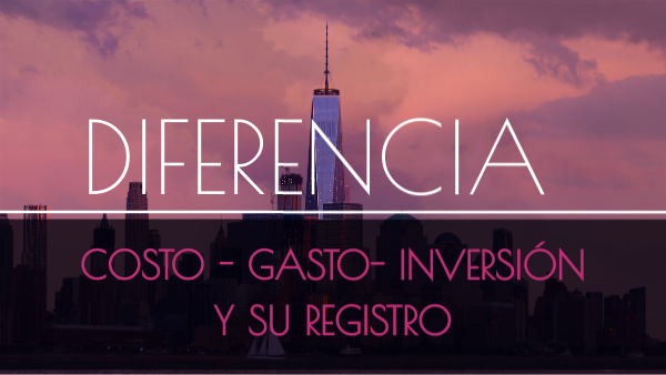 COSTO, GASTO E INVERSIÓN | Genially