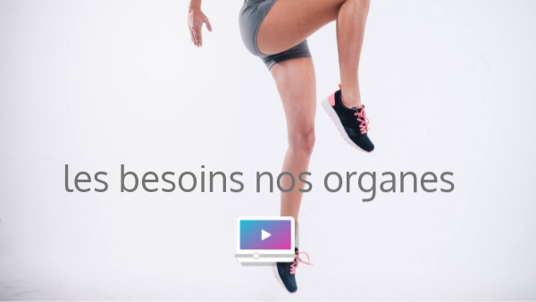 entrainement besoins des organes | Genially