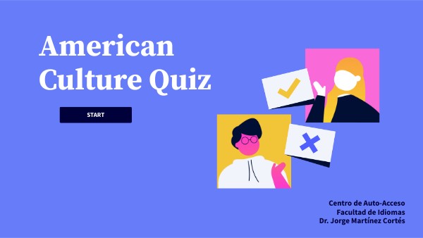 American Culture QUIZ | Genially