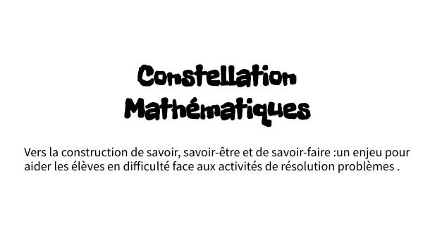 Constellation maths | Genially
