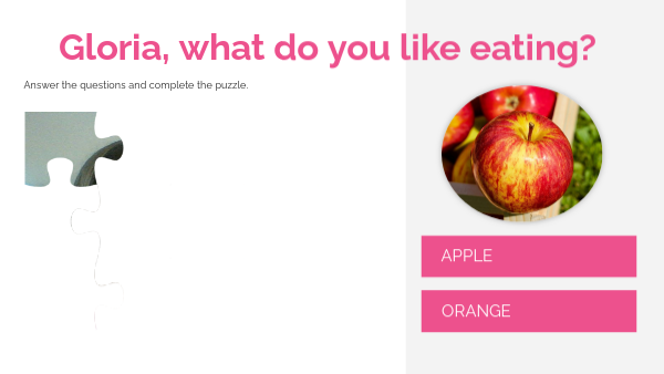 GLORIA, WHAT DO YOU LIKE EATING? | Genially