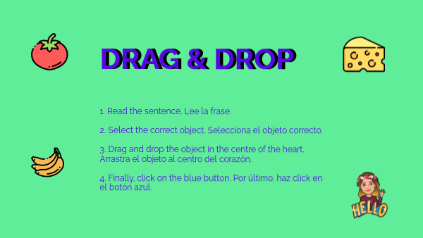 DRAG AND DROP FOOD