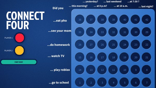 CONNECT FOUR GAME | Genially