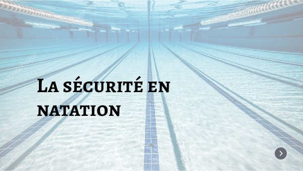 La sécurité en natation | Genially