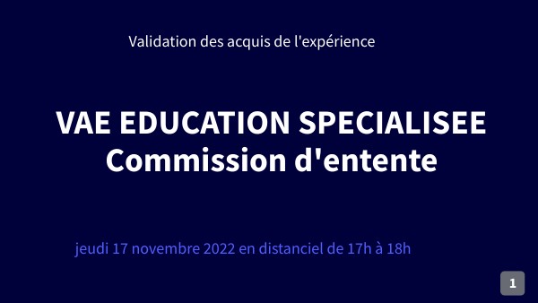 VAE Education spécialisée Autome | Genially