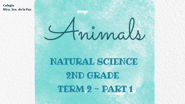 2º Animals (Natural science 2nd Term, Part 1)