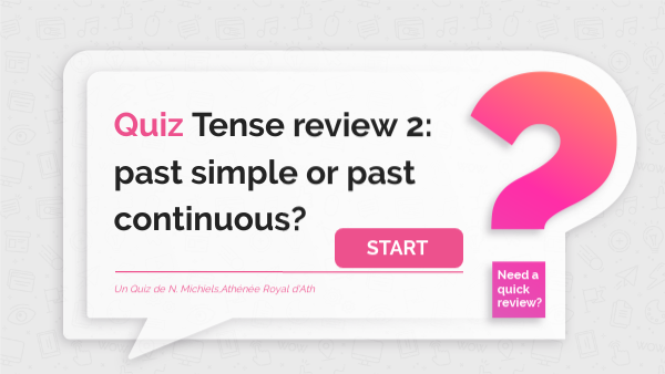 Tense review 2 past simple or past continuous | Genially
