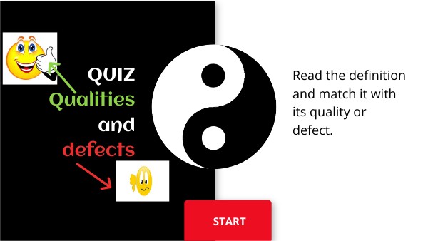 Character qualities and defects