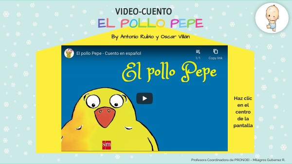 VÍDEO-CUENTO: POLLO PEPE