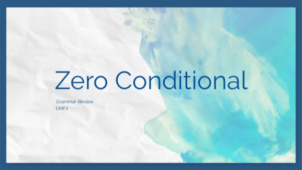 ZERO CONDITIONAL 6TH A