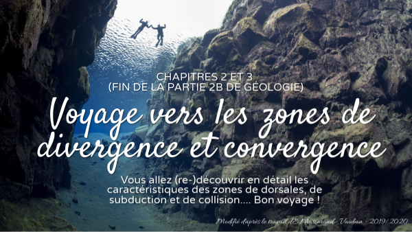 1ère spé SVT - Les zones de divergence et convergence (d’après E ...