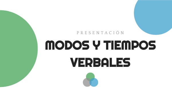 MODOS Y TIEMPOS VERBALES 8VO AÑO SEMANA # 7 | Genially