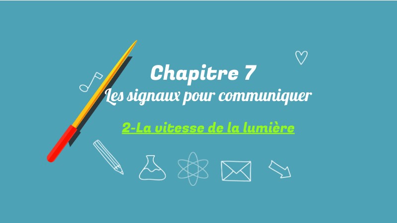 Chapitre 7 : Les signaux pour communiquer -Vitesse lumière | Genially