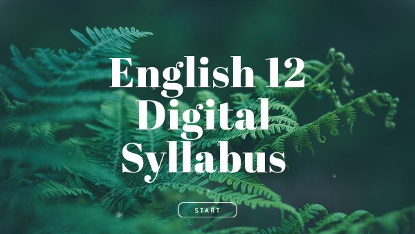 English 12 Syllabus Fall 22