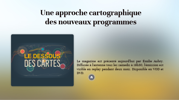 Approche cartographique des nouveaux programmes | Genially