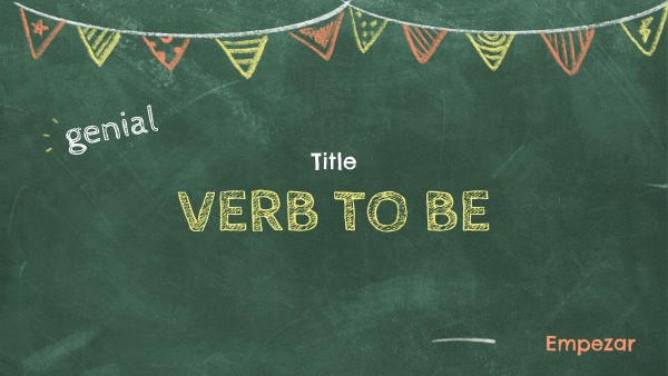 Verb to Be | Genially