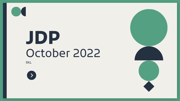 JDP LOGISTICS OCT 22