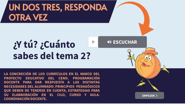 QUIZ TEMA 2 OPoSICIONES PRIMARIA