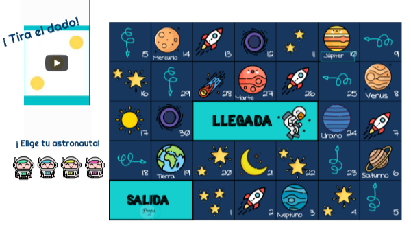 Tablero Espacio | Genially