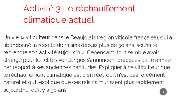 Activité 3 le réchauffement climatique actuel | Genially