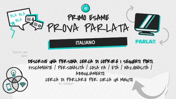 ITALIANO PROVA DI PRODUZIONE ORALE - PRIMO ESAME | Genially