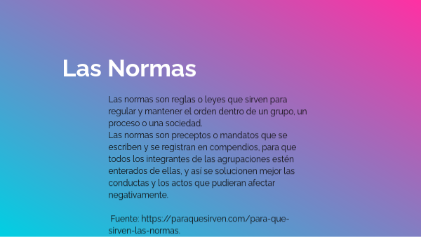 Las Normas | Genially