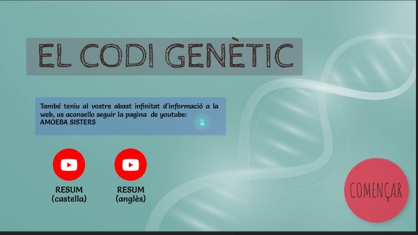 EL CODI GENÈTIC (4t suport)