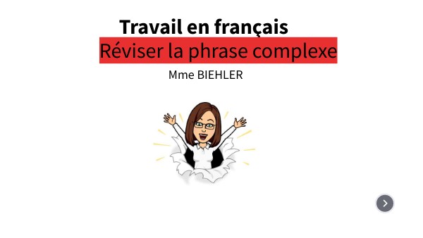 Réviser la phrase complexe | Genially
