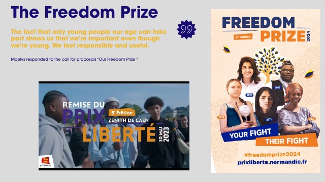 Freedom Prize presentation