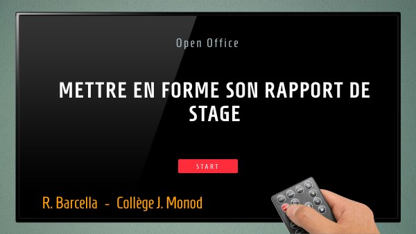 Rapport de stage | Genially