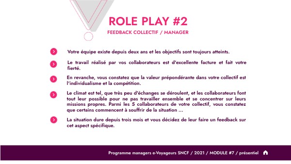 ROLE PLAY #2 MANAGER