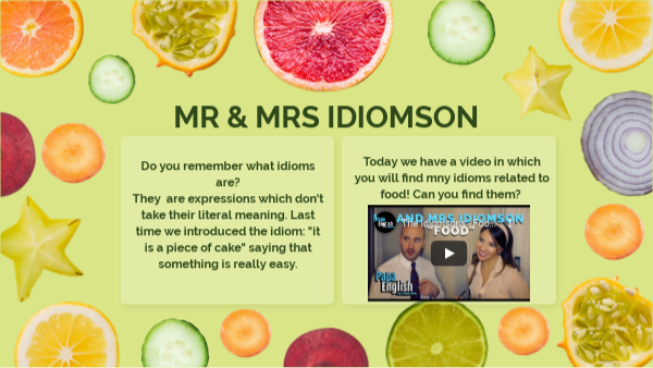 Mr and Mrs Idiomson | Genially