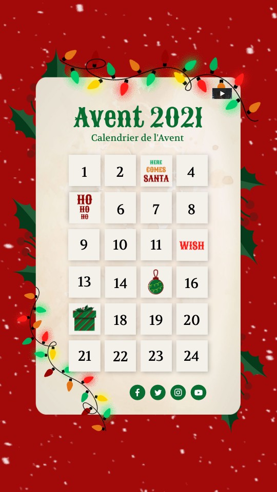 Calendrier Avent | Genially