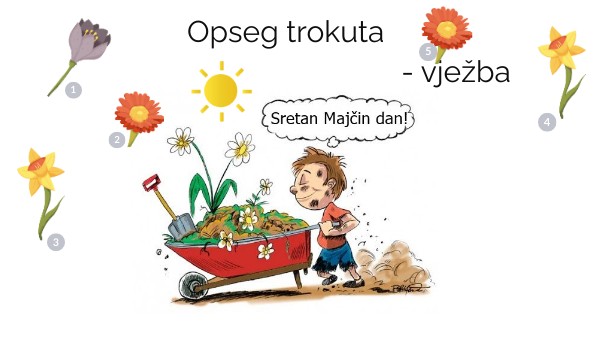 Opseg trokuta - vježba za ocjenu | Genially