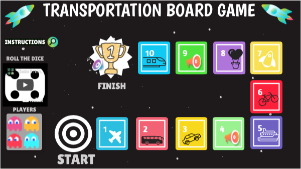 TRANSPORTATION BOARD GAME | Genially