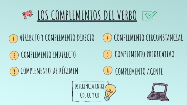 LOS COMPLEMENTOS DEL VERBO