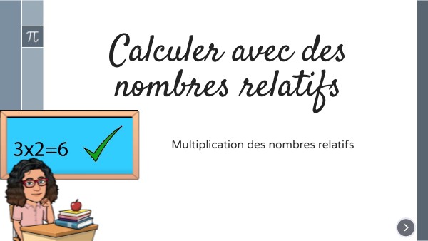 Multiplication des nombres relatifs | Genially