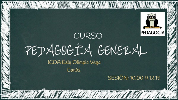 Pedagogía S2 | Genially