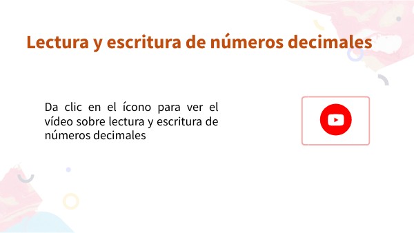 Lectura y escritura de números decimales | Genially