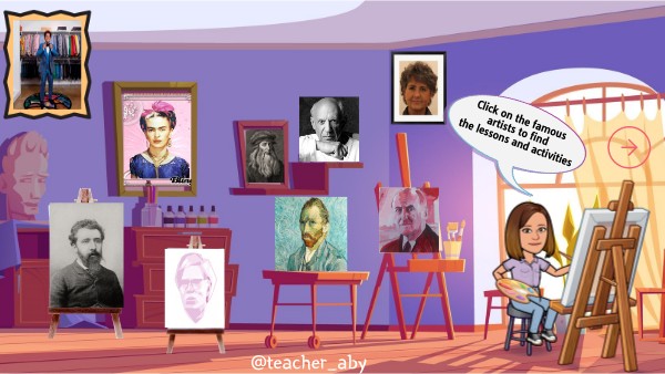 FAMOUS ARTISTS @teacher_aby
