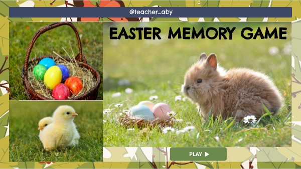EASTER MEMORY GAME | Genially