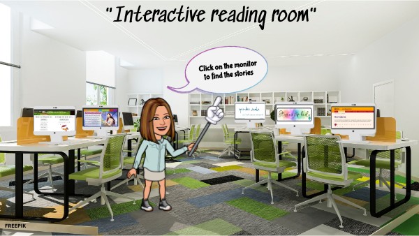 INTERACTIVE READING ROOM @teacher_aby | Genially