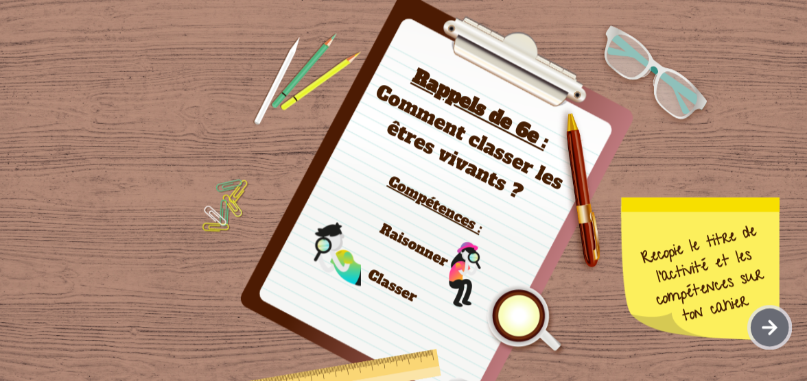 Rappels 6e - Classer les êtres vivants | Genially