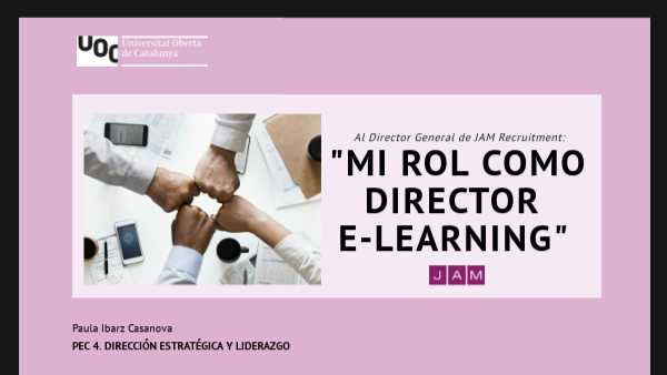 PEC 4. Mi rol como director e-learning | Genially