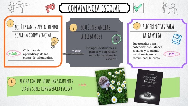 Infografía comunicado convivencia escolar | Genially