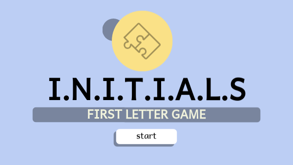INITIALS GAME A