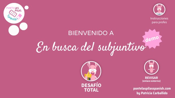 Demo | En busca del subjuntivo | Genially