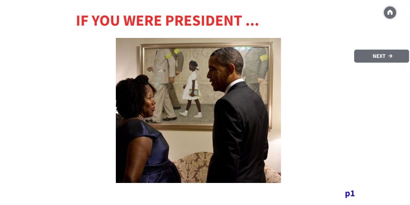 Sequence: IF YOU WERE PRESIDENT...