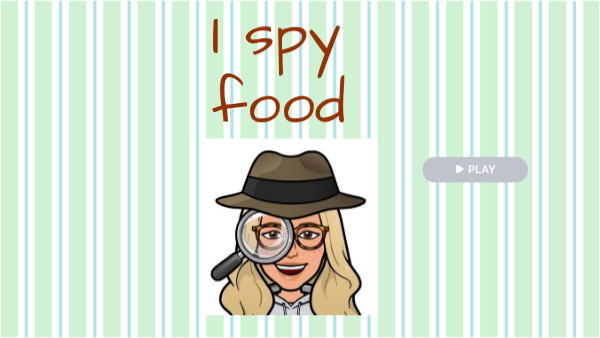 I SPY FOOD | Genially